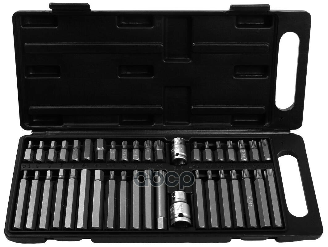 Набор бит! коротких и длинных H4-H12, T20-T55, M6-M12, 40пр. DETOOL арт. DTL0061