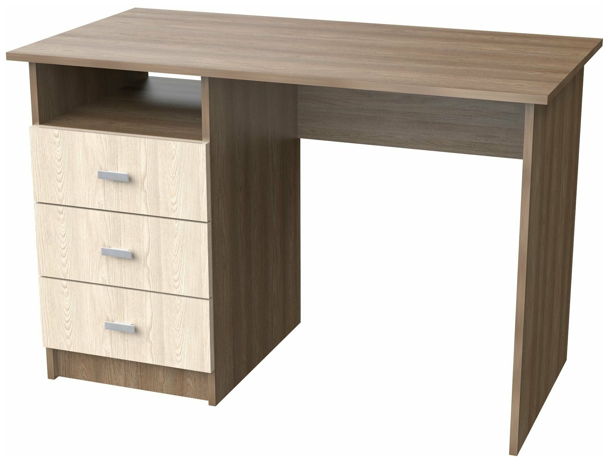 Стол письменный с ящиками СТ-5 110/75/57 Шимо темный/шимо светлый