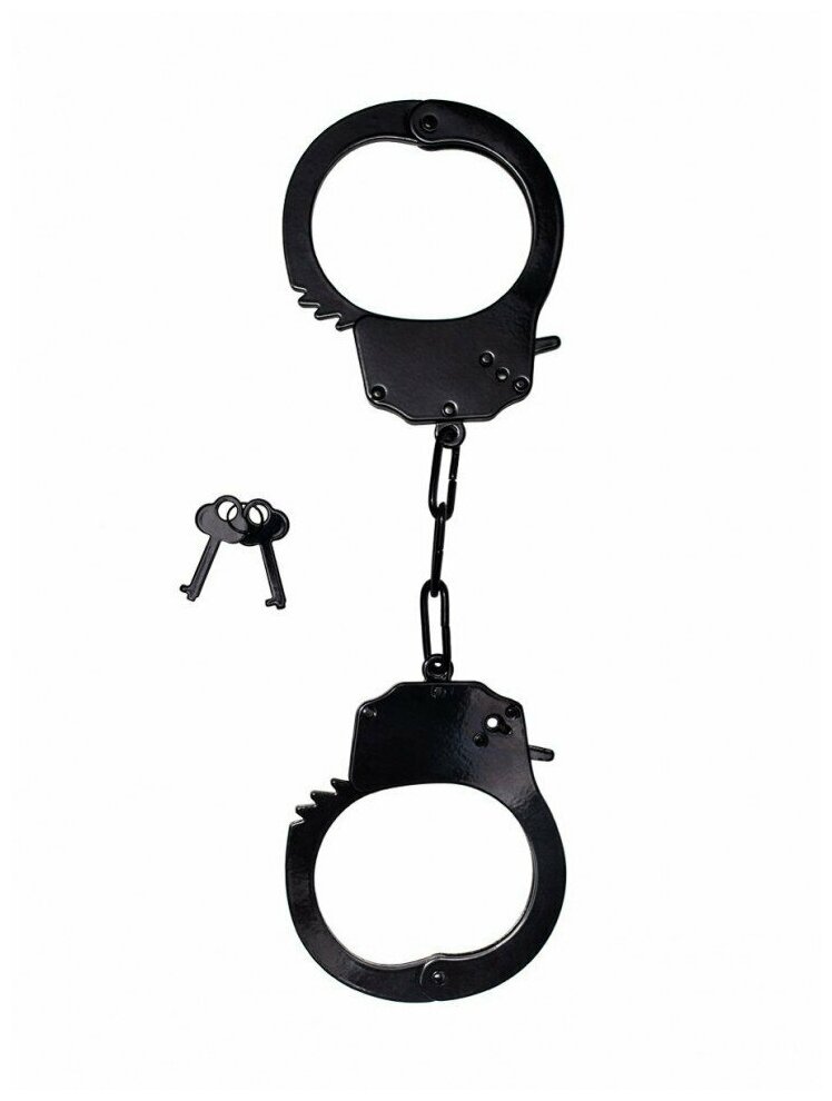 Наручники стальные черного цвета (Be Mine)