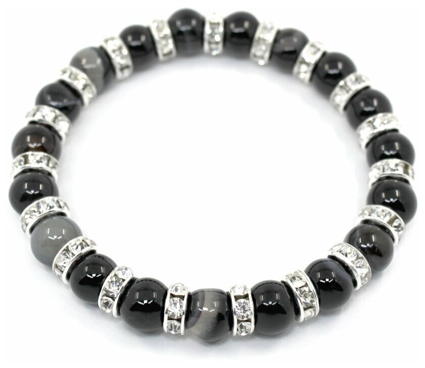 Браслет-нить, агат