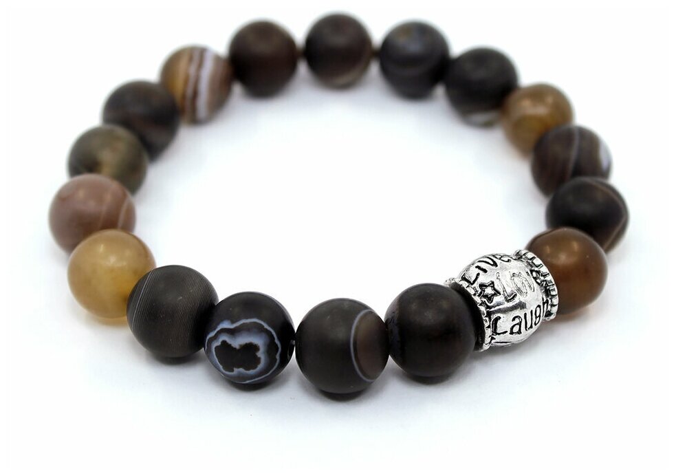 Браслет-нить, агат