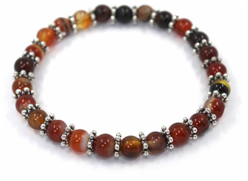 Браслет-нить, агат