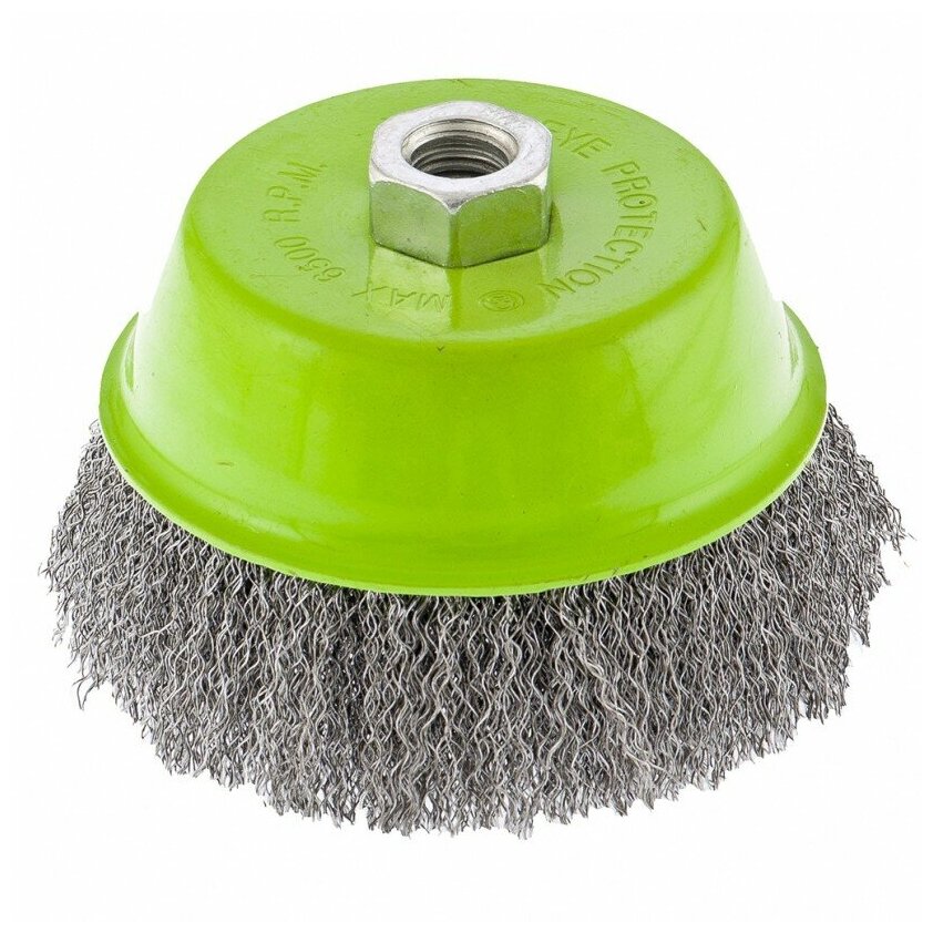 Щетка для УШМ, 125 мм, М14, "чашка", витая проволока Сибртех, 746067