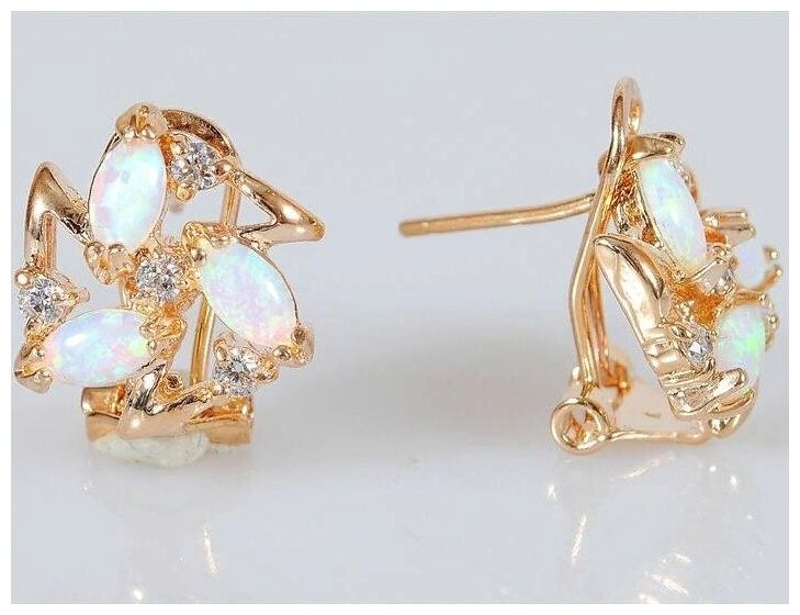 Серьги, опал