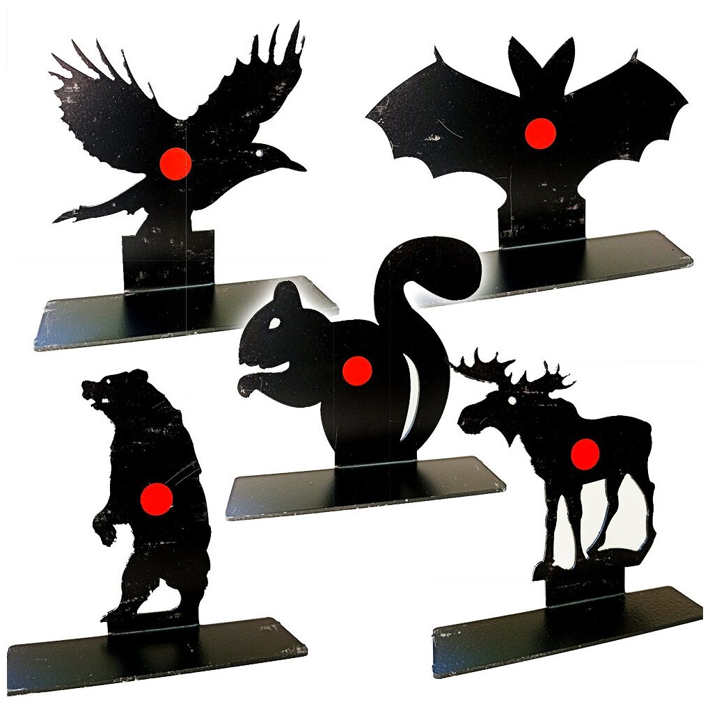 Комплект мишеней «Животные» 5шт , металл 3мм