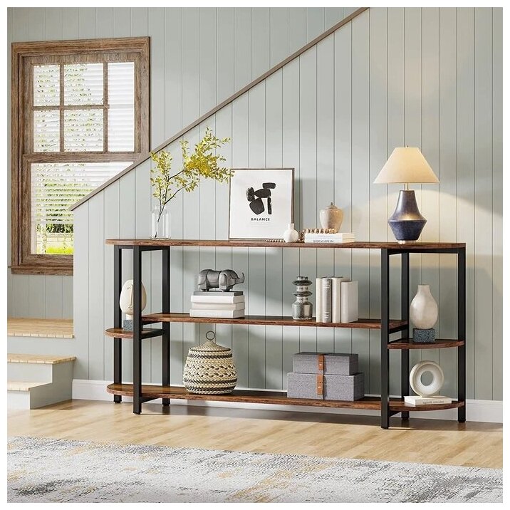 Консольный стол для дома и офиса в стиле лофт Модель 14