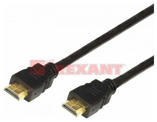 Кабель Rexant 17-6208 HDMI - HDMI gold, 10м, с фильтрами
