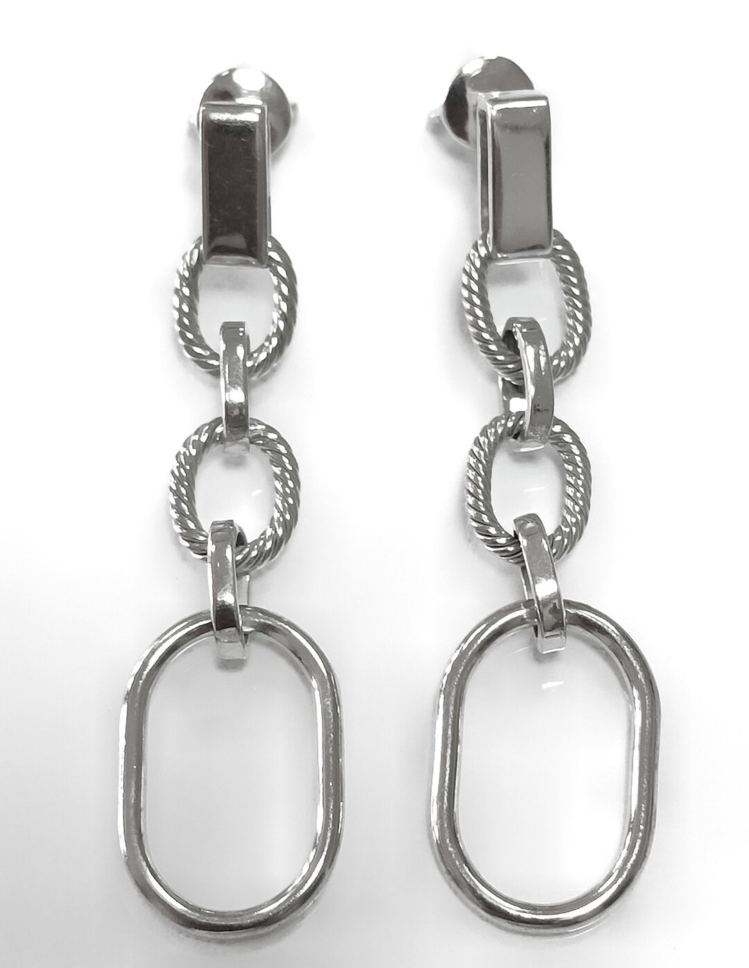 Серьги пусеты, серебро, 925 проба, родирование