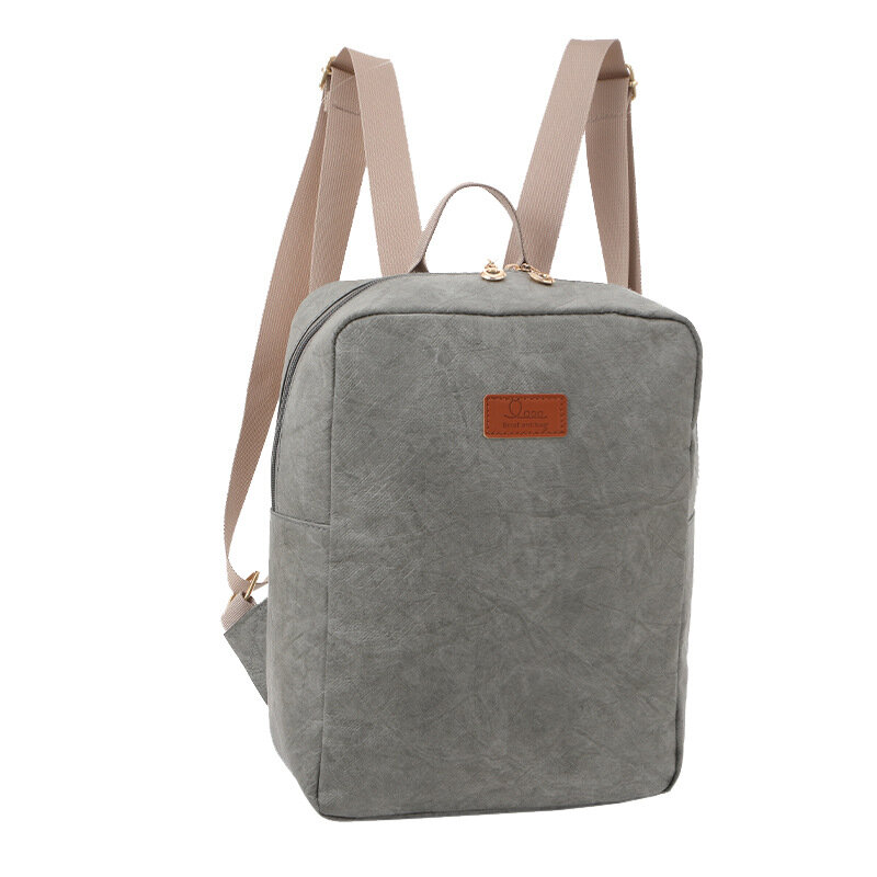 Рюкзак SMALL ANT BAG "Net Celebrity Ins Dupont Paper Backpack", крафт-бумага, водонепроницаемый, 30 л