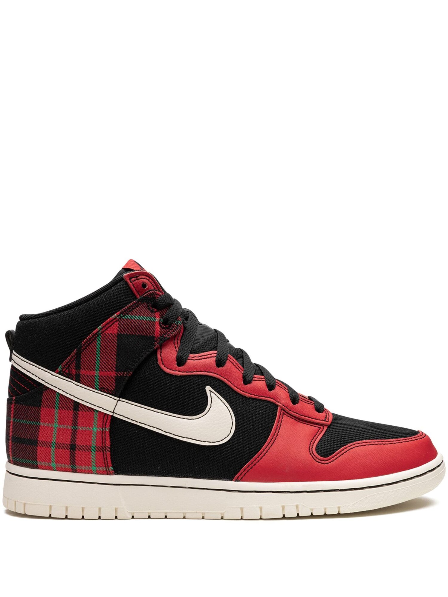 Кроссовки Dunk High "Plaid - Black/Red" sneakers