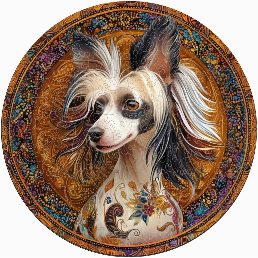 Деревянный пазл BoberBox "Мандала Китайская хохлатая", 262 деталей