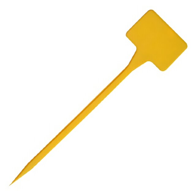 Указатель садовый PARK, 10 шт, для маркировки, 29 см, пластиковый, желтый