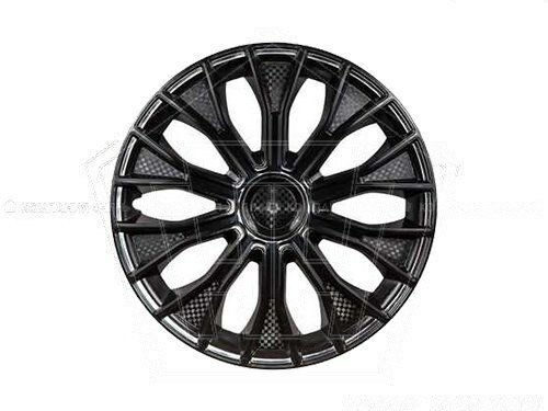 Колпаки декоративные (на пруж.) r-16 "волтек" черный глянец для а/м газ 3302, 2705 перед (к-т 2 шт)