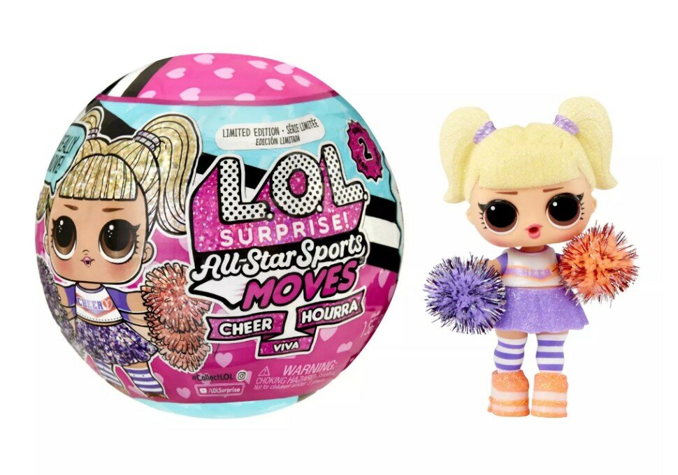 Игрушка LOL Surprise All Star Sport Cheer в непрозрачной упаковке (Сюрприз) 593294EUC