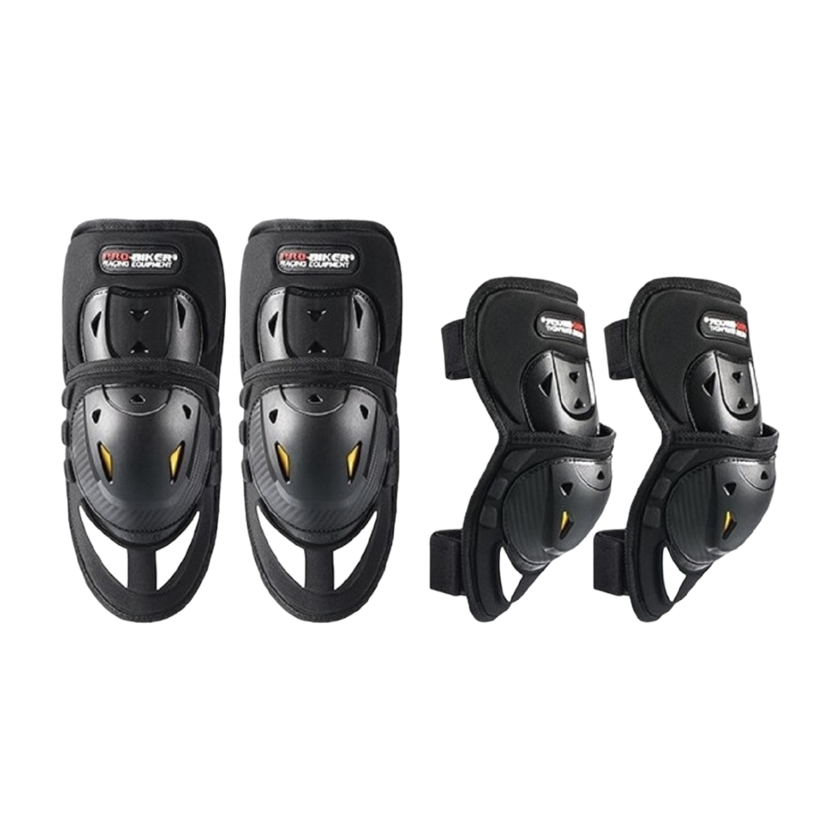 Наколенники + налокотники Pro-Biker HXP-37C (комплект) Black N