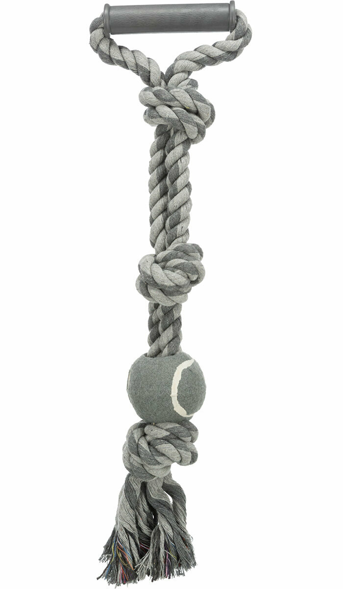 TRIXIE игрушка для собак «Веревка с теннисным мячом» (50 см)