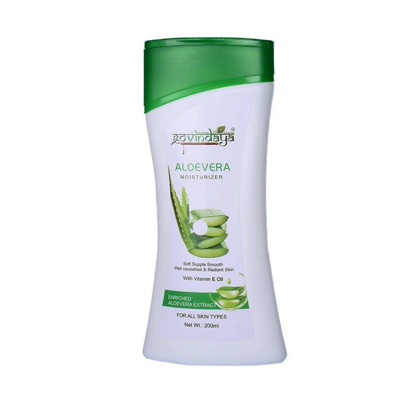 Алое Вера лосьон Говиндая (Aloe Vera body lotion Govindaya), 200 мм