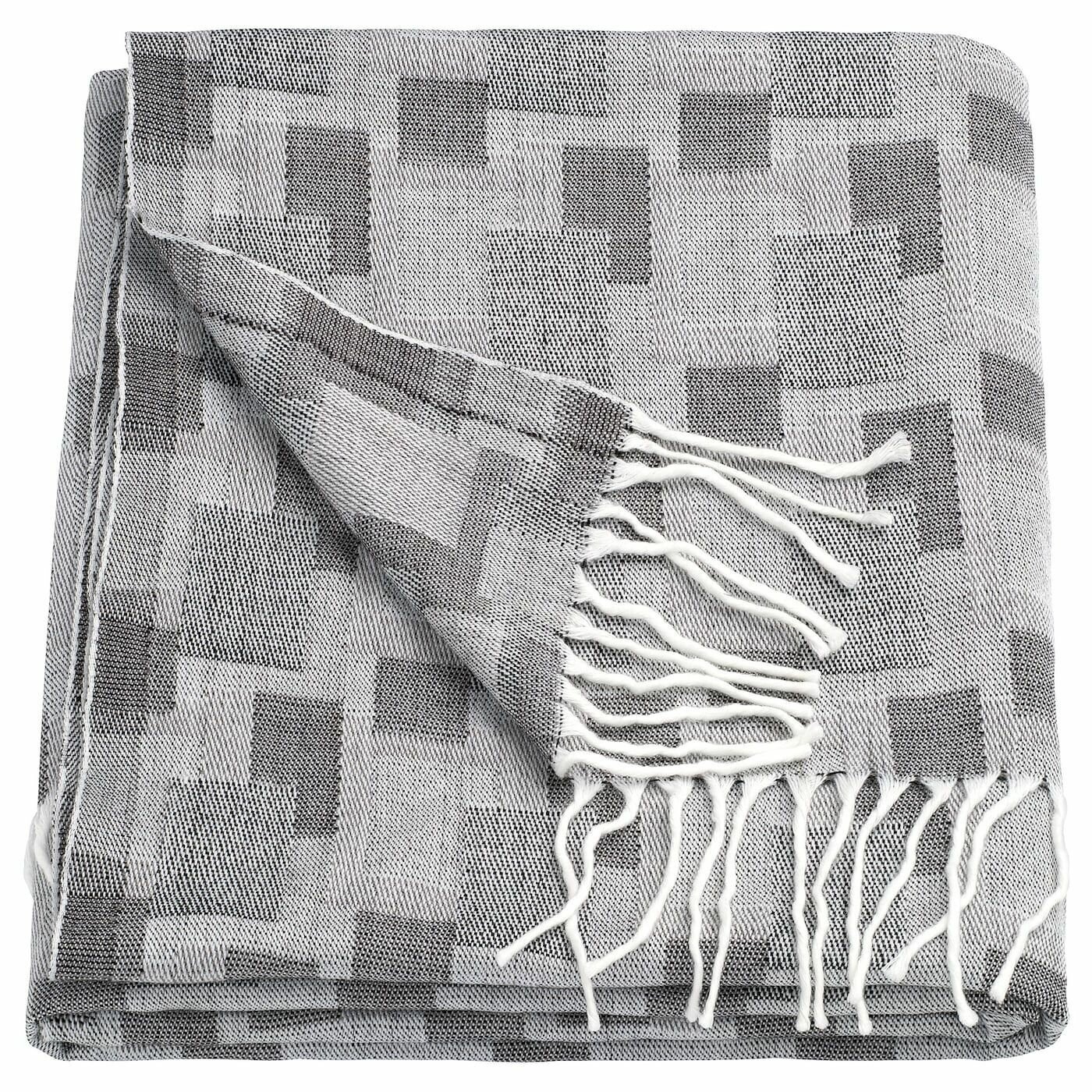 LUDDMALLA Плед серый, 130x170 см, IKEA