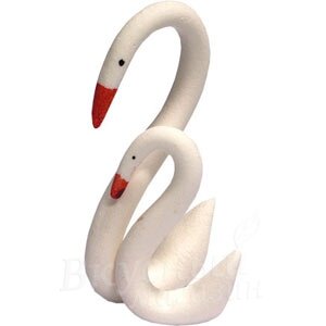Украшение сахарное Лебедь большой 8 см. (Набор из 32 шт.)