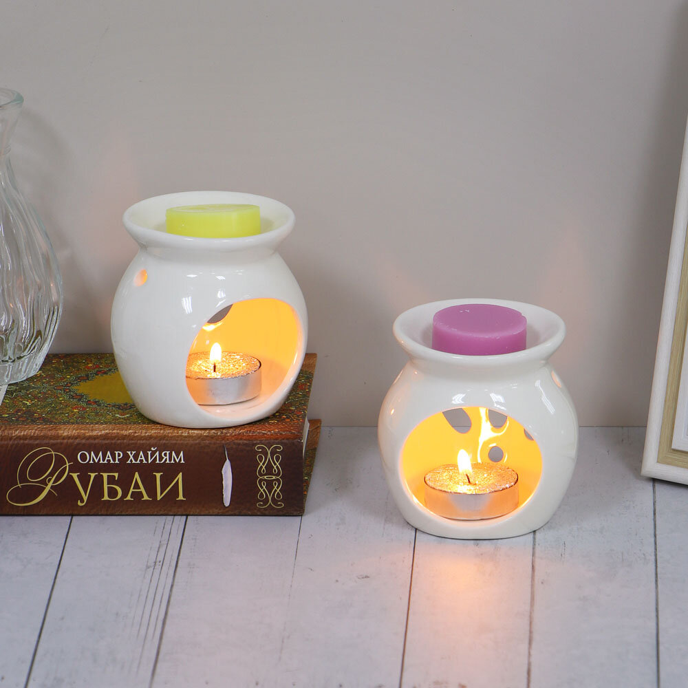 Ароманабор лампа и аромавоск LADECOR с палочками (Rose/Lavender/Sandalwood/Vanilla/Cotton/Ocean)