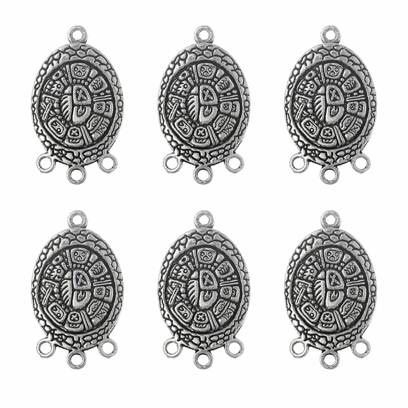 Коннектор на 3 нити "Майя" #23, 6 штук