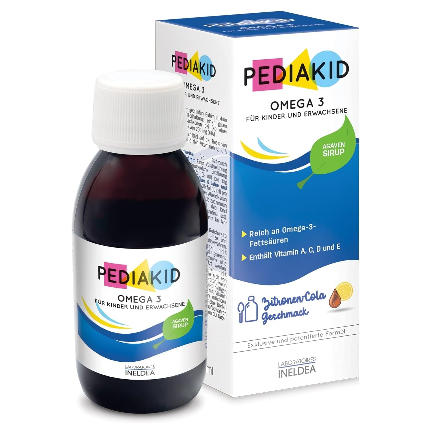 PEDIAKID Сироп Омега 3 для поддержки умственной деятельности OMEGA 3 125 мл