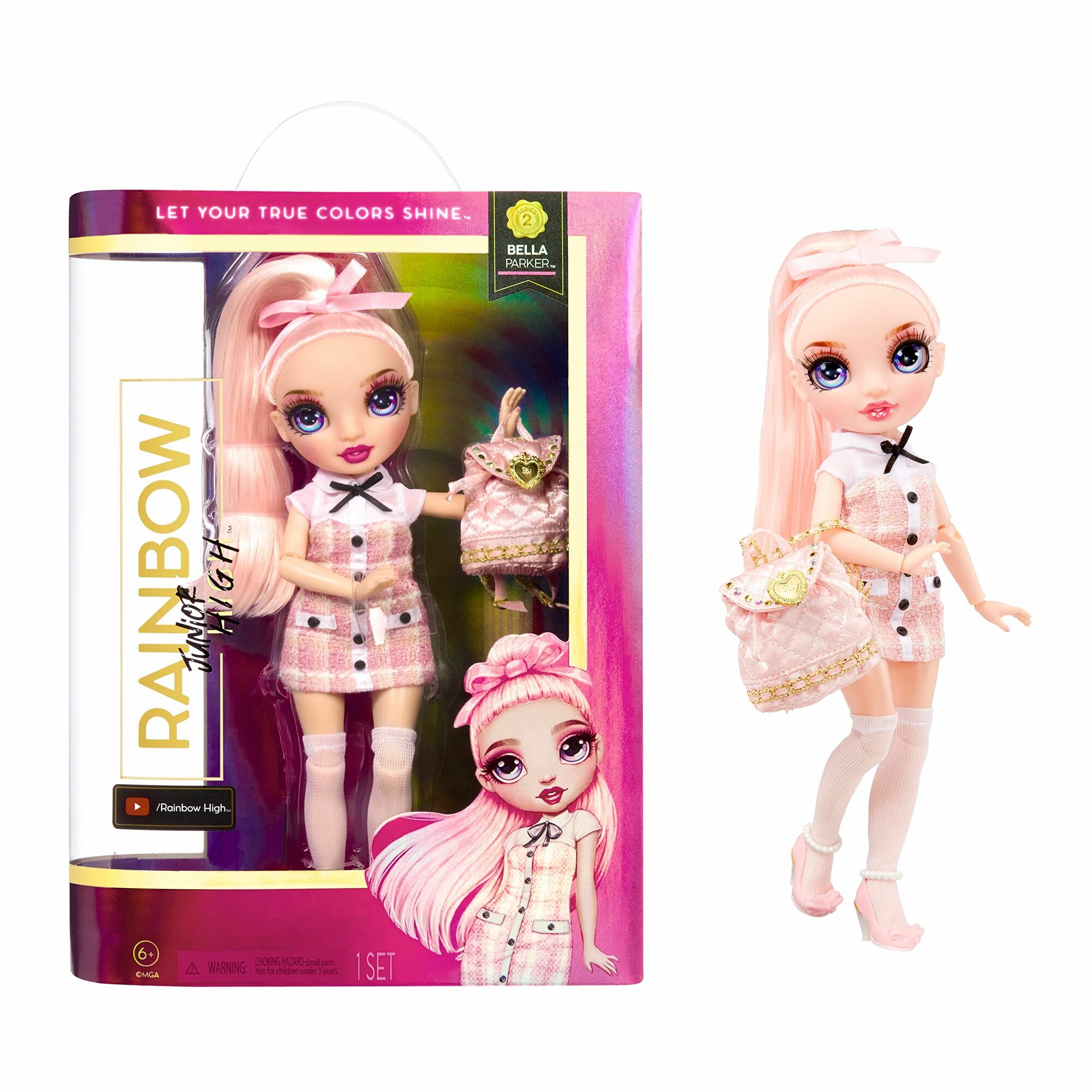 Rainbow High Jr High 9-дюймовая модная кукла с кукольными аксессуарами, отличный подарок для детей 6-12 лет и коллекционеров. Радуга Высоко, Bella and Ruby
