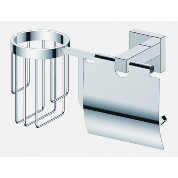Держатель туалетной бумаги и освежителя хром DOMINCARE DC8903-1CR