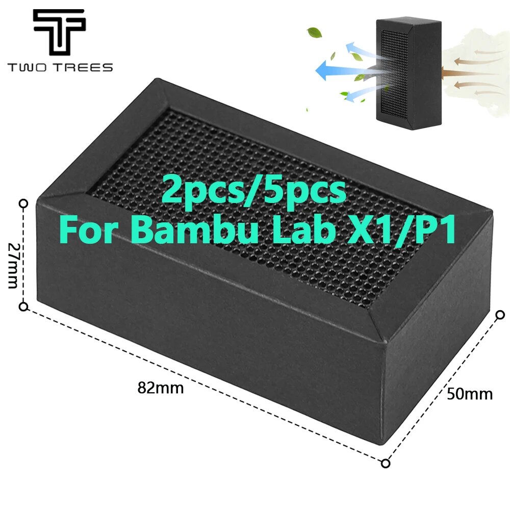 Фильтр с активированным углем для 3D-принтера Bambu Lab TWO TREES 2pcs