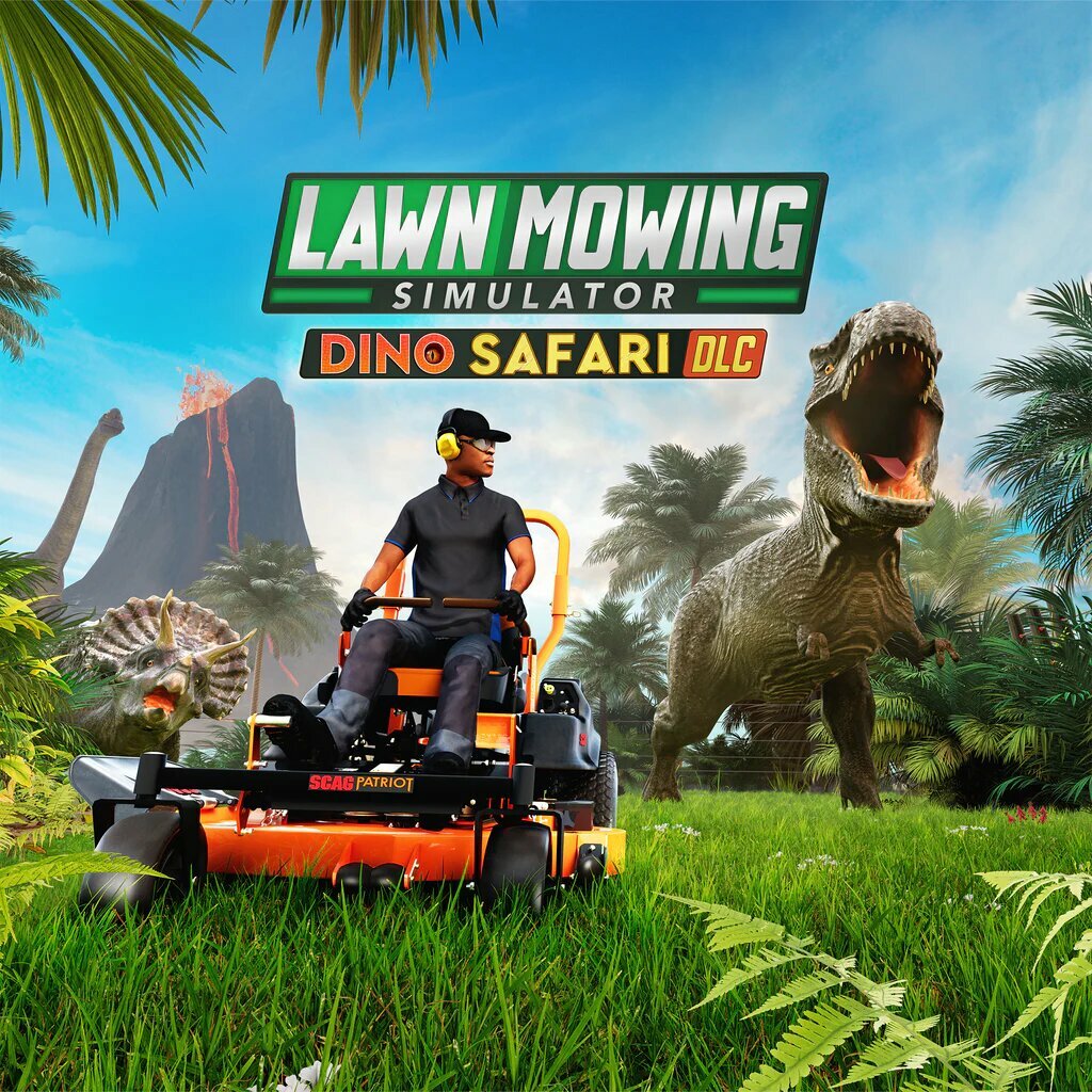 Дополнение Lawn Mowing Simulator - Dino Safari PS4 & PS5, цифровое издание PlayStation 4 и PlayStation 5, регион Турция / код пополнения баланса