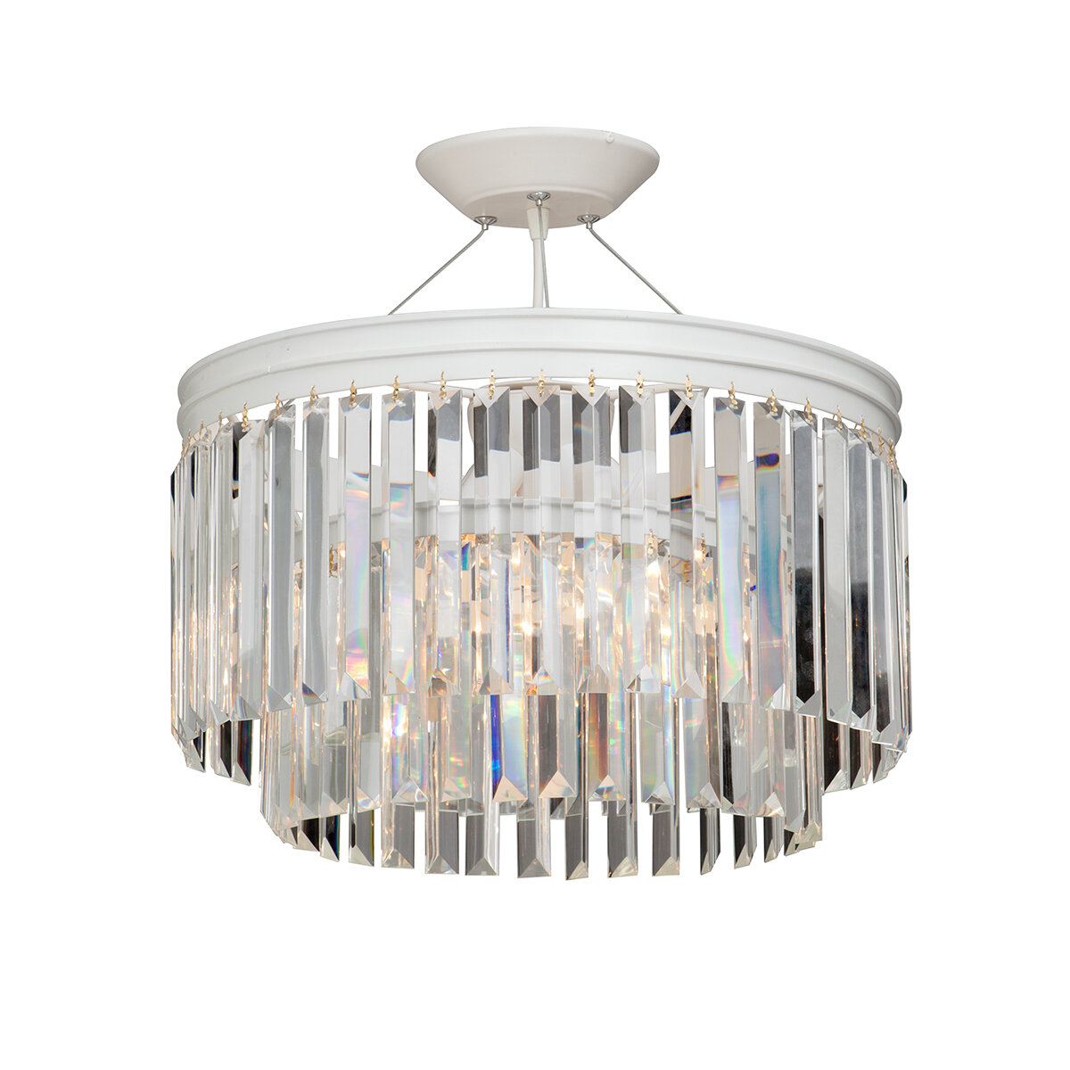 Люстра подвесная Vitaluce V5127-0/6S , 6 ламп 18м2, Е14, 40Вт, цвет бело-бежевый матовый.