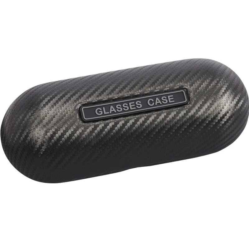 Чехол для солнцезащитных очков из углеродистой искусственной кожи, черный мужской футляр для очков, женский стеклянный держатель, защитный чехол