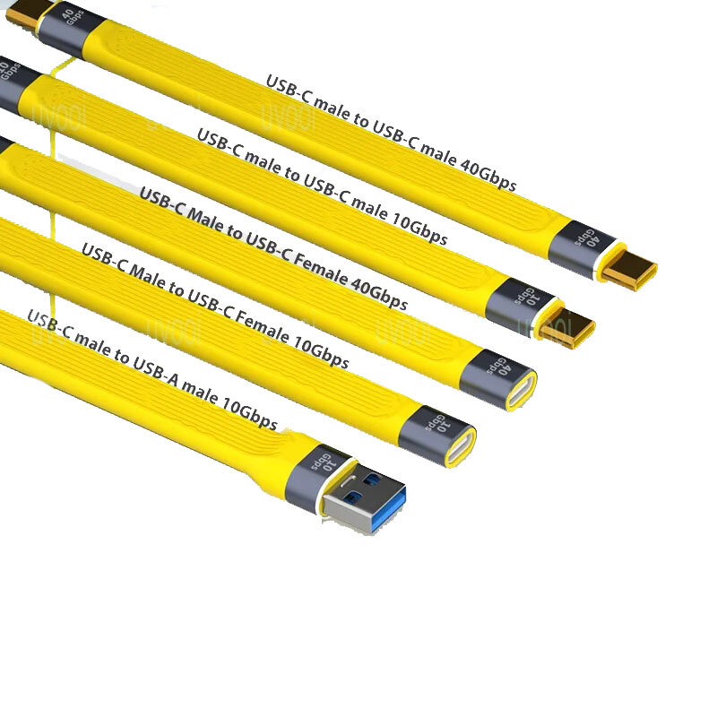 Кабель USB 4 Thunder-bolt 3 для передачи данных USB C to Type C PD 100 Вт 5 А, кабель для быстрой зарядки 4K@60 Гц 40 Гбит/с для ноутбука, сотового телефона