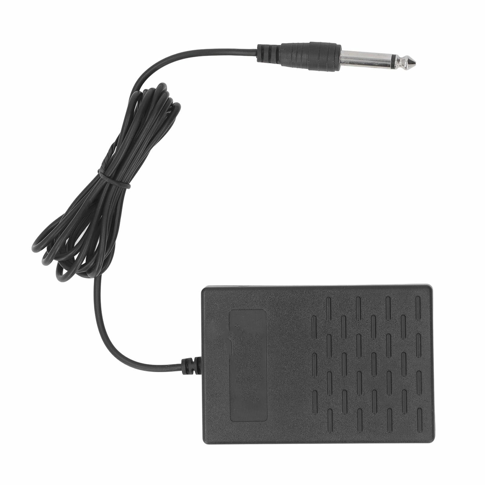 Универсальная сустейн-педаль, электрическая клавиатура, педальный переключатель, шаговый синтезатор, 6,35 мм, черный