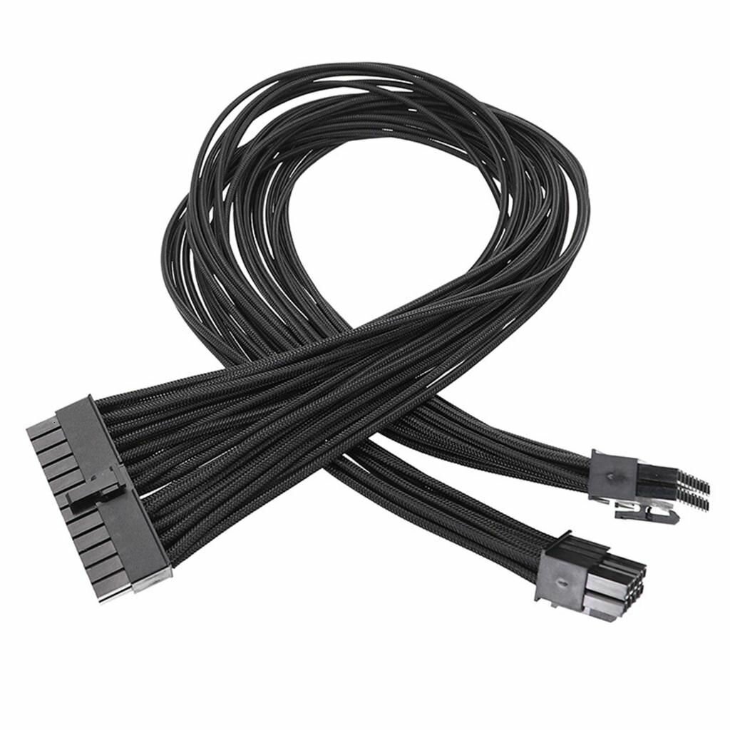 Продвинутый 24Pin кабель 10+18PIN к 24PIN удлинитель 18AWG для стабильной передачи