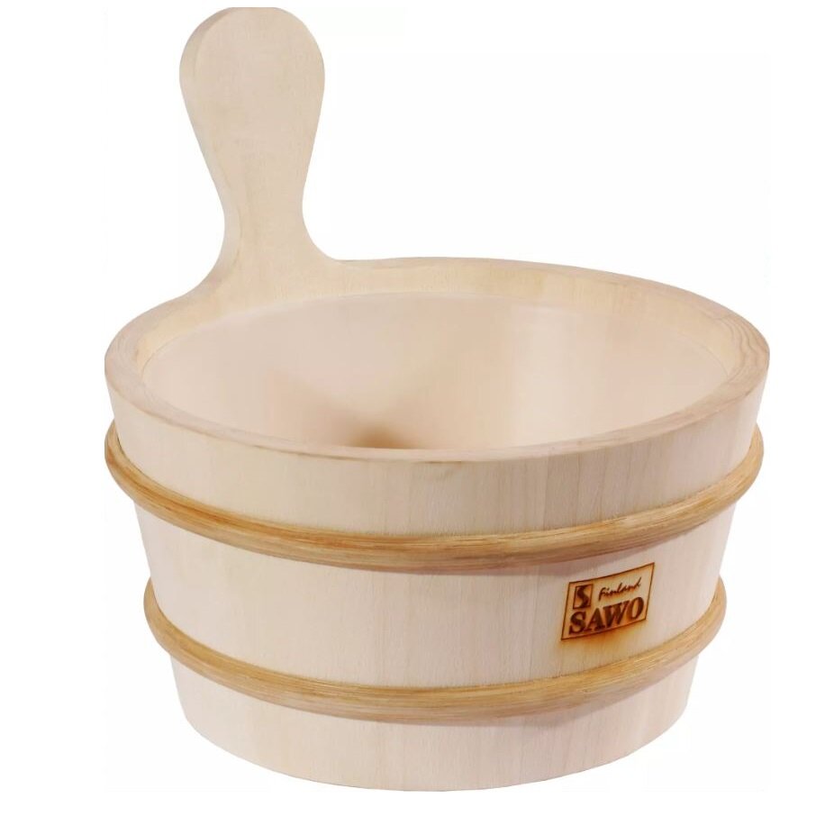 Кадушка Sawo 340-A (4 л, осина, с пластиковой вставкой)