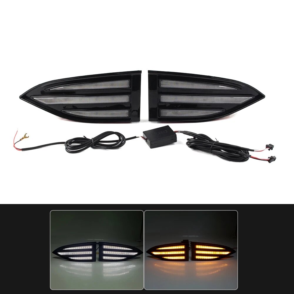 Светодиодные дневные ходовые огни DRL, противотуманные фары, указатель поворота, ночной синий для Mazda CX-5 CX5 2022 2023 2024 2 colors