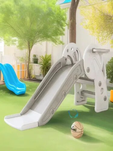 Детская лестница, Маленькая детская горка, Содержит баскетбольное кольцо и маленький баскетбольный мяч 110x35x54cm