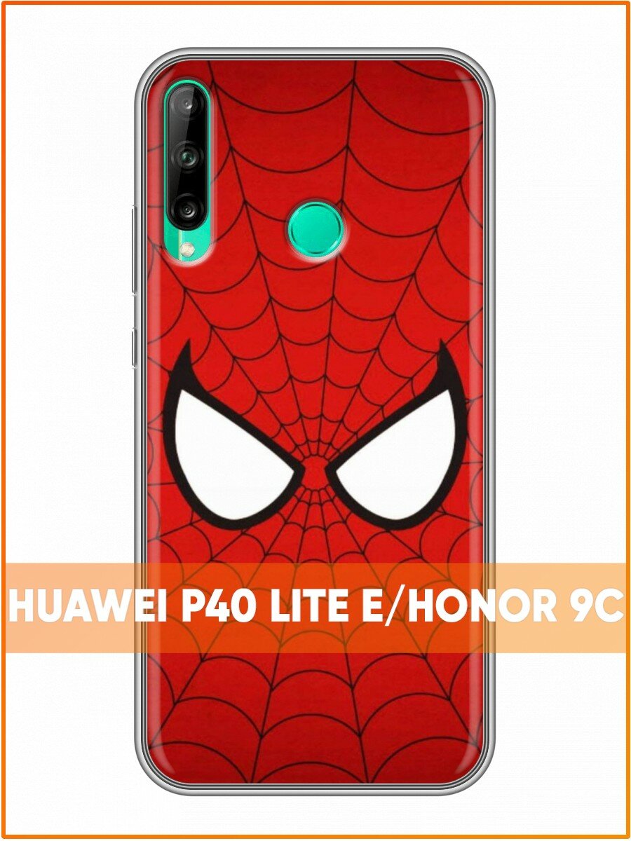 Чехол для Huawei P40 Lite E с принтом Глаза Человека Паука (Хуавей П40 Лайт Е)