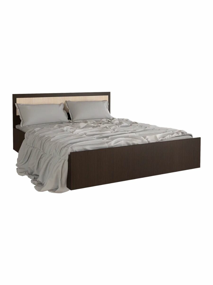 Кровать односпальная Фиеста 1,2 1235х800х2037, Венге/Дуб беленый, с настилом, МИФ