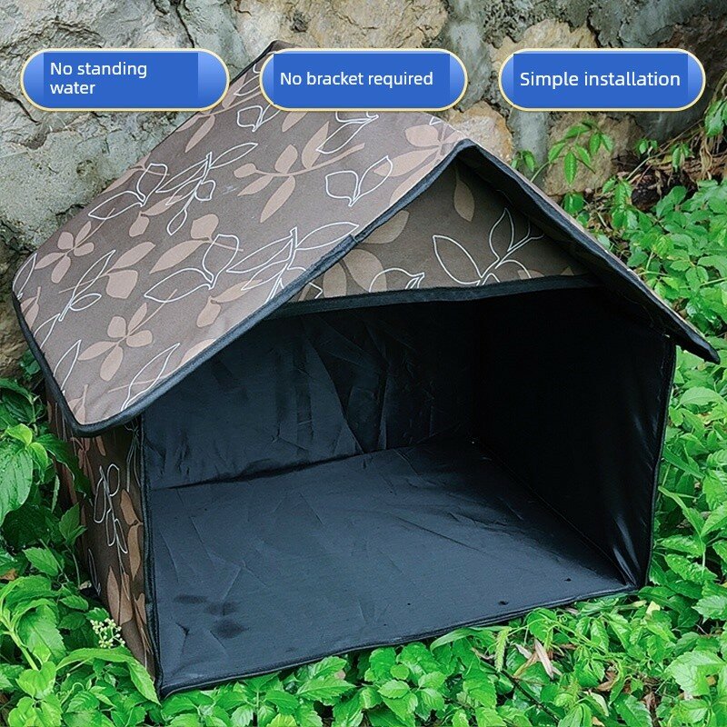 Бродячий кот, открытый домик для кормления домашних животных, навес от солнца и непромокаемая палатка, уличный домик с