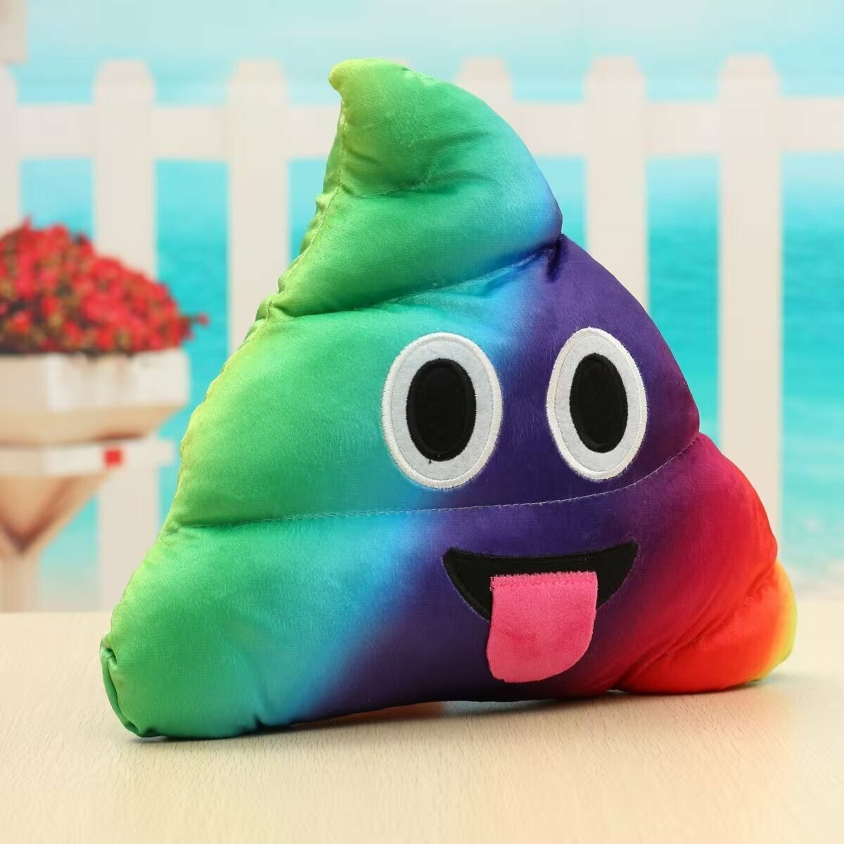Новая креативная плюшевая игрушка в виде какашки с забавным и комичным выражением лица, офисная подушка, 30 см.