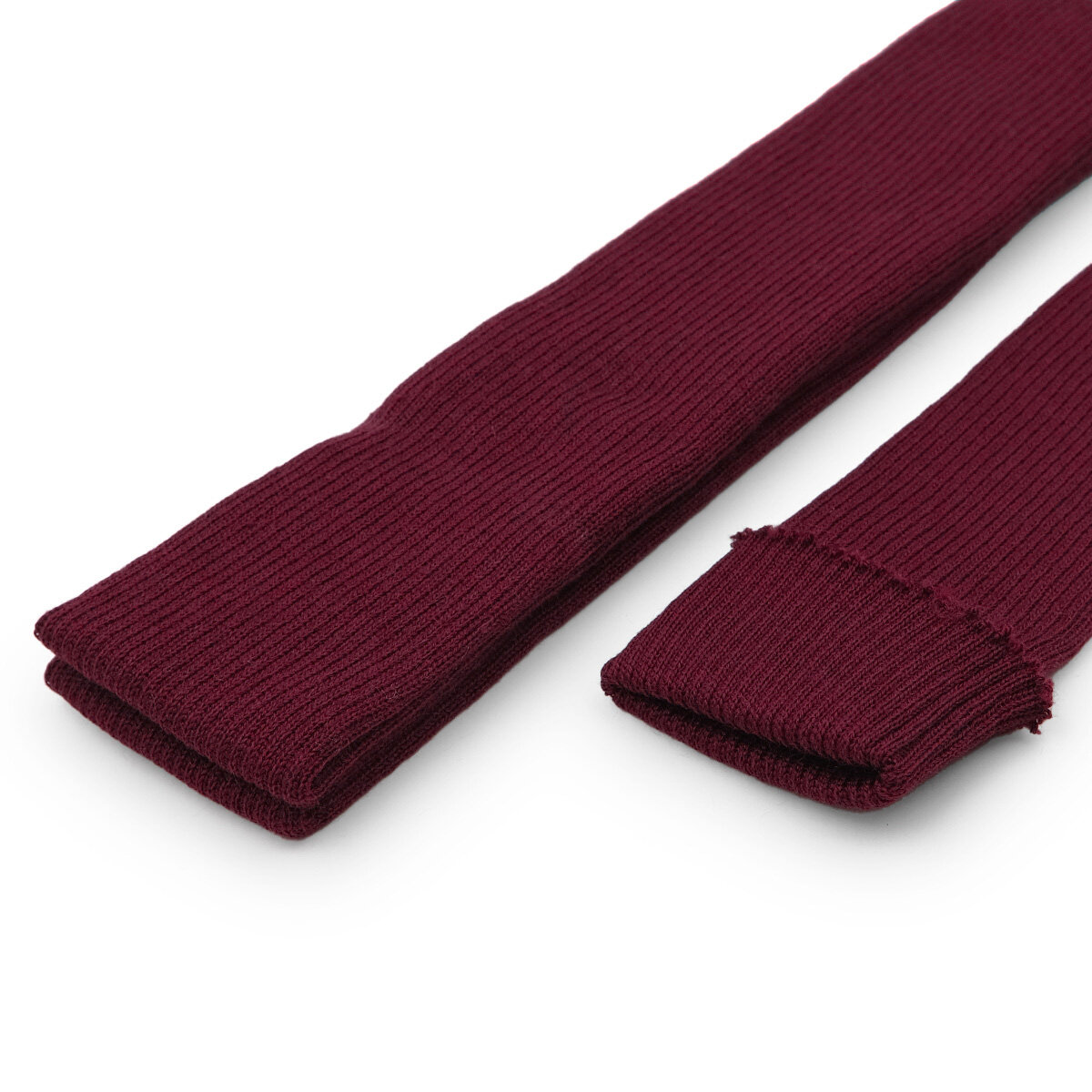 Манжет рукав тонкий (30% шерсть, 70% акрил), 14 кл, 2*2, 6,5см*3м (002 бордо)