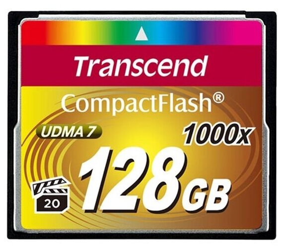 Карта памяти Transcend CompactFlash 128GB 1000X (160/120 Mb/s) TS128GCF1000