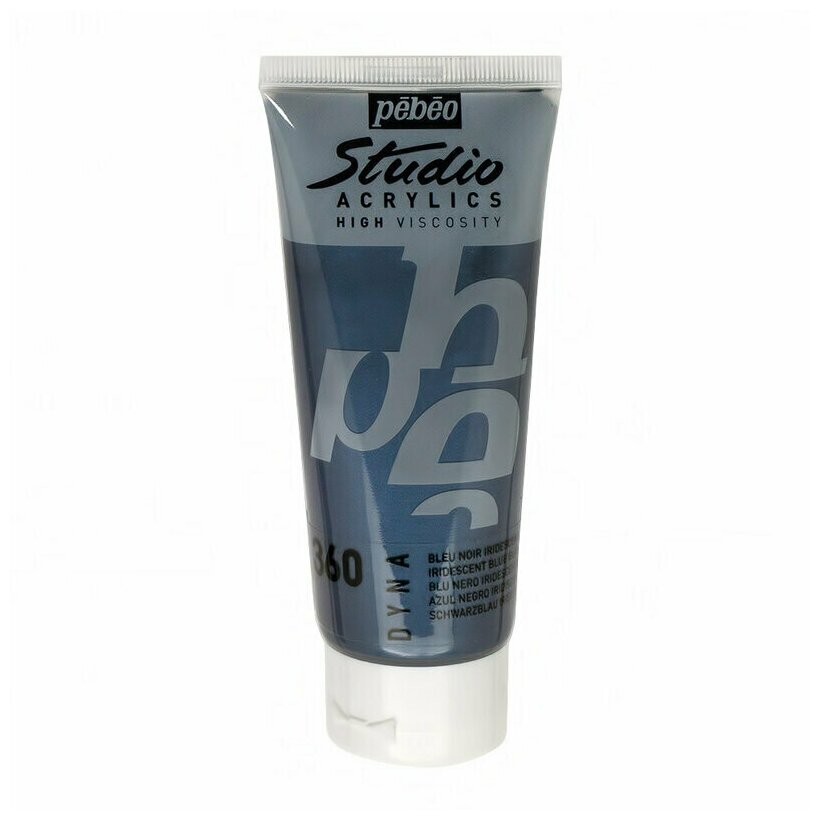 Краски акриловые PEBEO Studio Acrylics DYNA 100 мл 832-360 сине-черный иридисцентный