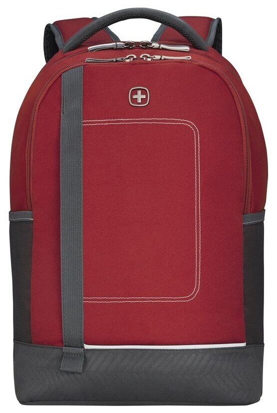 Рюкзак WENGER NEXT Tyon 16", красный/антрацит, переработанный ПЭТ/Полиэстер, 32х18х48 см, 23 л.