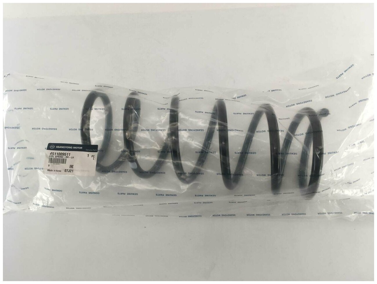 Пружина задняя Оригинал SSANG YONG Actyon/Kyron/Rexton 5-link) левая / правая / Санг Йонг Актион Кайрон Рекстон 4511009511