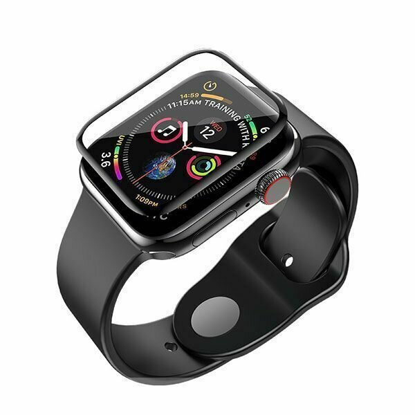 Защитное стекло для Apple iWatch 4 (40 mm), METROBAS Tempered Glass Curved High-definition, черное