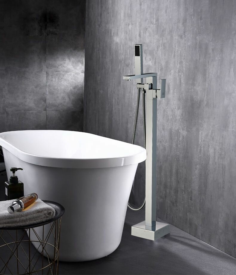 Cмеситель напольный BOCH MANN ALBANO для отдельностоящей ванны, хром, латунь