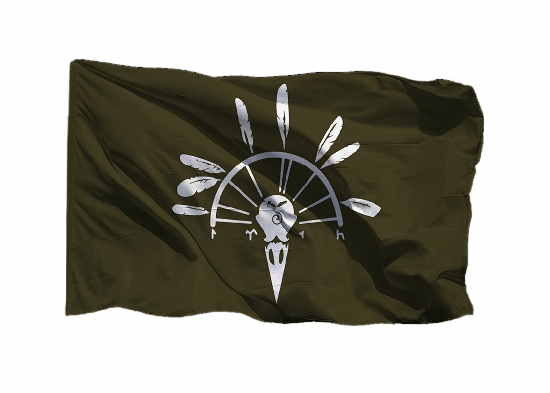 Флаг Дети Леса Metro Exodus Метро 70х105 см на шёлке для ручного древка